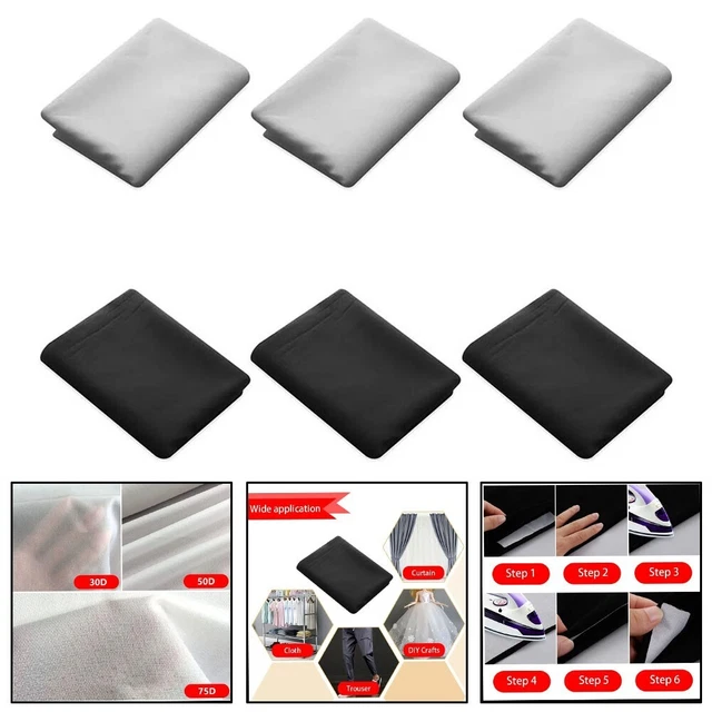 IRON ON INTERLINING Enhance the Quality of Your Clothing (30D/50D/75D) £10.01 - PicClick UK