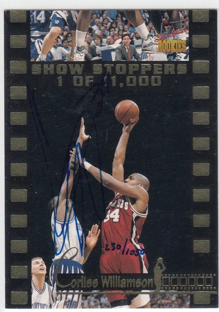 1995 CORLISS WILLIAMSON SR Signature Show Stoppers ROOKIE AUTO #2 ...