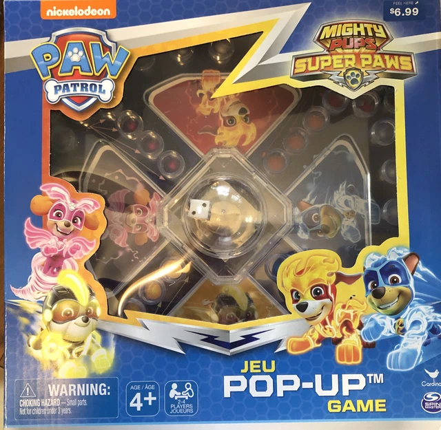 NICKELODEON PAW PATROL Mighty Super Pups Pop Up Game With Free Patrol ...