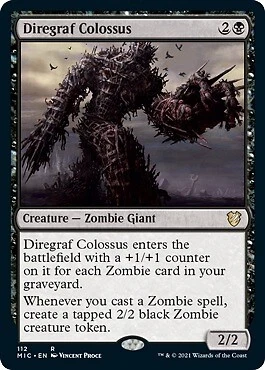 MTG - DIREGRAF Colossus, Midnight Hunt Commander $19.30 - PicClick AU