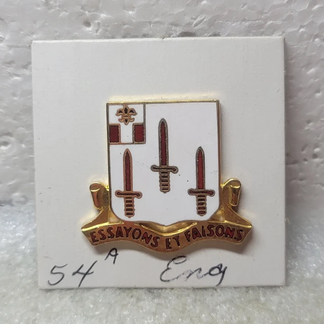 VTG MILITARY PIN US Army 54th Engineer Battalion Essayons Et Faisons ...