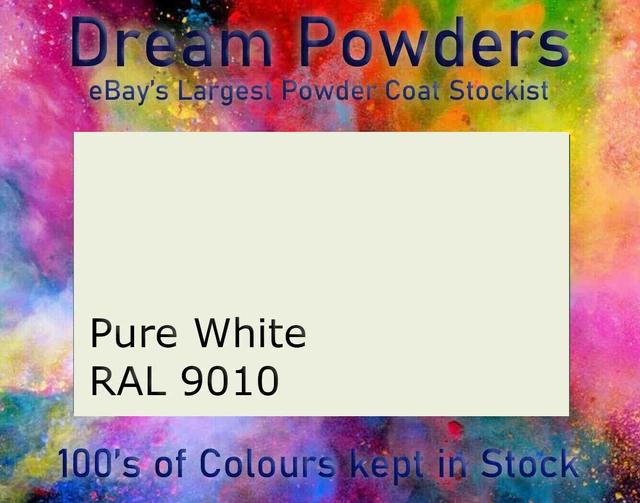 RAL 9010 PURE White Powder Coat 1KG alloy Refurbishment Coating Alloy ...