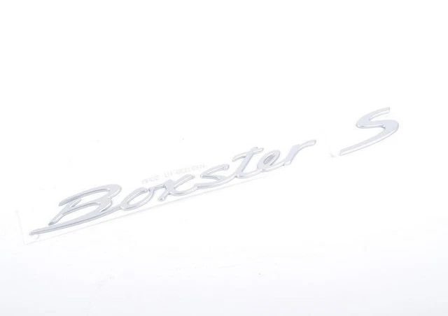 NOUVEL EMBLÈME DE logo Porsche Boxster S en satin argent OEM ...