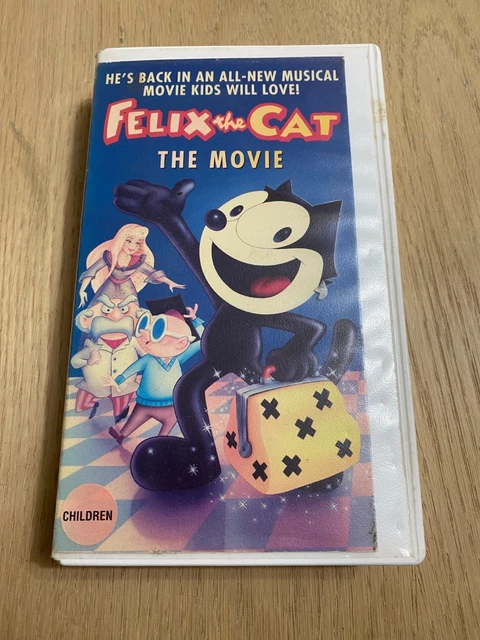 FELIX THE CAT - The Movie VHS (1991) Clamshell Rental Animated Cartoon ...