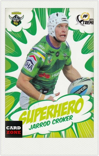 2016 TLA NRL Xtreme Powerplay Trading Card Superhero Sh3 Jarrod Croker ...