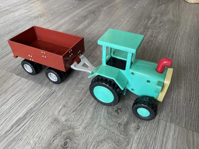 VINTAGE BOB THE Builder Vehicle - Travis Tractor With Trailer £7.99 ...