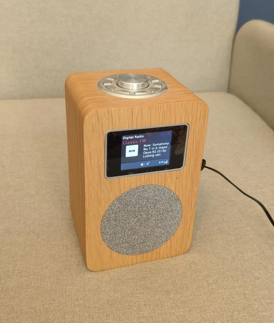 JOHN LEWIS ARIA II DAB/DAB+/FM Radio with Wireless Connectivity, Walnut ...