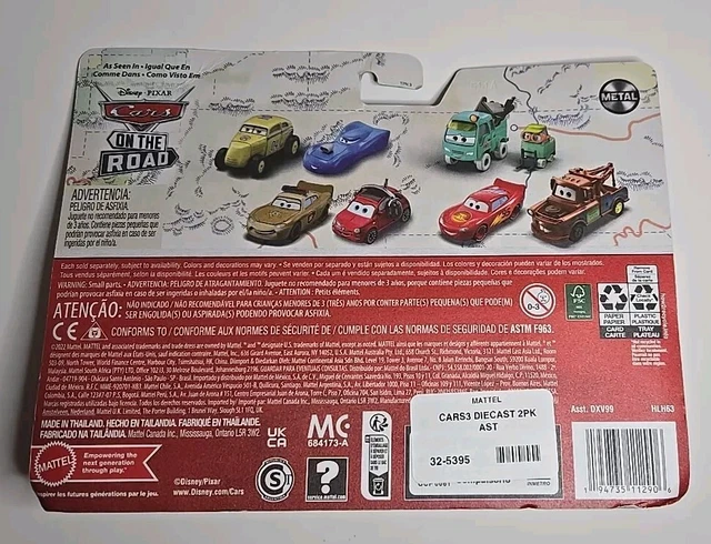 DISNEY PIXAR CARS Cave Lightning McQueen & Pitstoposaurus Diecast Car ...