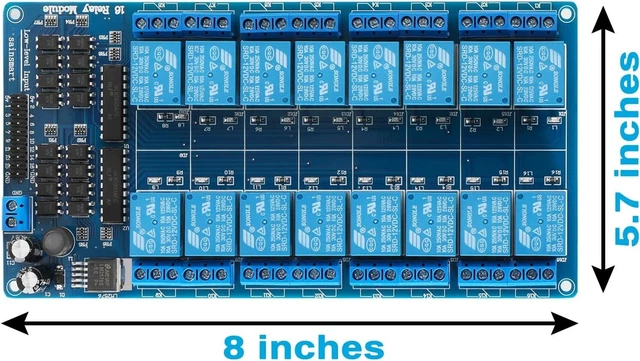 16-CHANNEL 12V RELAY Module Board for Arduino DSP AVR PIC ARM $27.99 ...