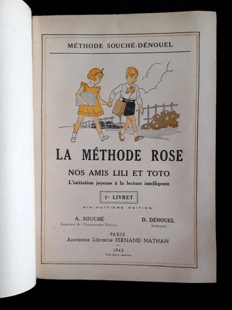 LIVRE LECTURE ÉCOLE Méthode Rose nos amis Lili et Toto 1er LIVRET ...