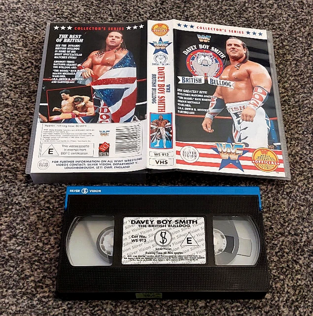 WWF/WWE COLLECTOR'S SERIES Davey Boy Smith The British Bulldog Pal Vhs Video £7.50 - PicClick UK