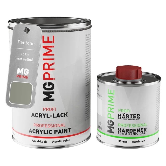 PANTONE 415C GREY mat satiné peinture acrylique 1,5L durcisseur y.c ...