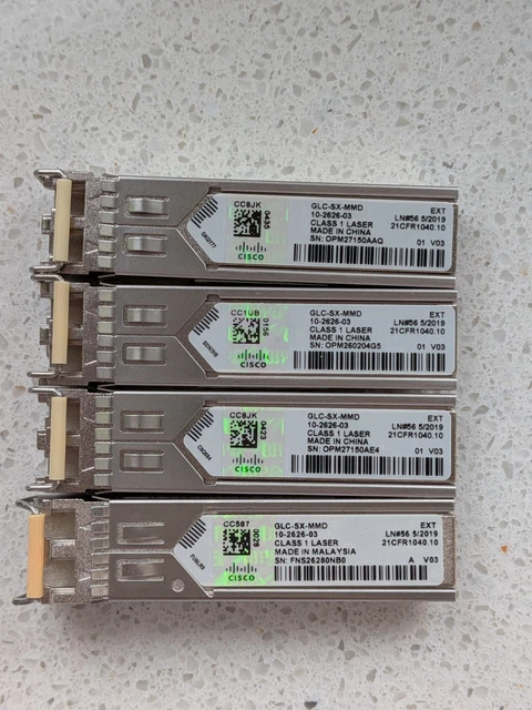 4X ORIGINAL CISCO GLC-SX-MMD=SFP Modul 1 Gbps EUR 30,00 - PicClick DE