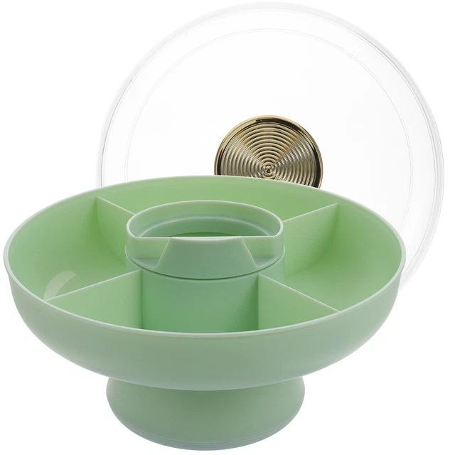 DESKTOP-ESSTABLETT GETEILTES TABLETT Drehbarer Obstteller Mit Deckel ...