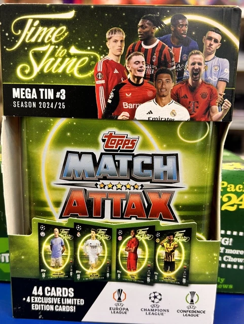 TOPPS MATCH ATTAX 2024/25 Trading Cards Game Mega Tins, Starter Pack ...