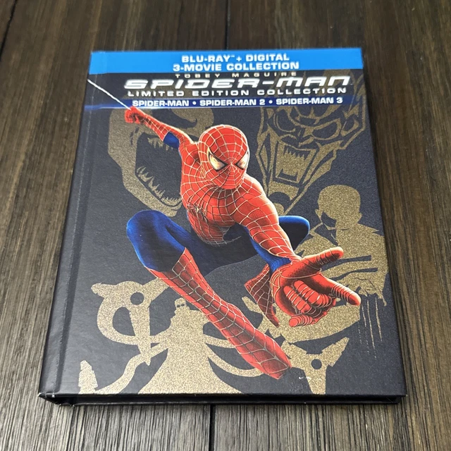 SPIDER-MAN: 3-MOVIE COLLECTION Limited Edition Blu-ray Sam Raimi Tobey ...