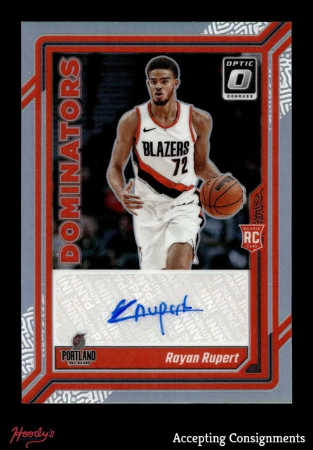 2023-24 DONRUSS OPTIC Dominators Olo #28 Rayan Rupert RC ROOKIE AUTO 95 ...