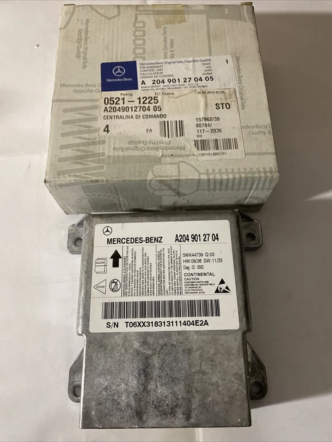 MERCEDES W204 CLASSE C Glk Centralina Airbag Srs Oem 2049012704 05 EUR ...