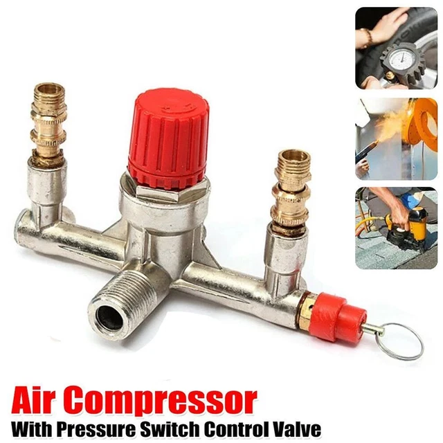VALVE AIR COMPRESSOR Switch Pressure Release Valve Pump Parts Spared ...
