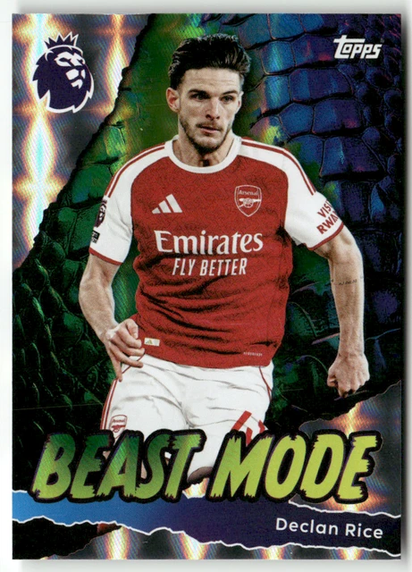 TOPPS PREMIER LEAGUE 2025-26 Calcio N. 421 Declan Rice Beast Mode EUR 1 ...