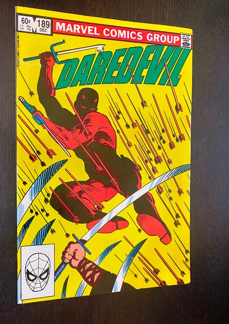 DAREDEVIL #189 (MARVEL Comics 1982) -- Âge du bronze Frank Miller -- VF ...