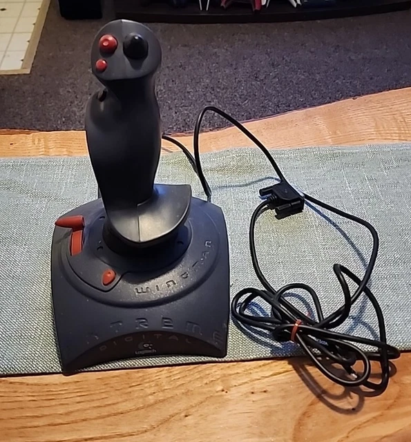 VINTAGE LOGITECH WINGMAN Extreme Digital Joystick 863132 1000 PC ...