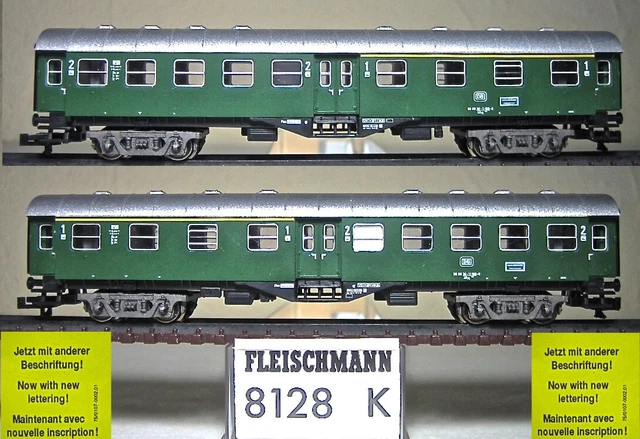 FLEISCHMANN SPUR N 8128 K Umbauwagen 1./2. Kl. Innenbeleuchtung Profi-u ...