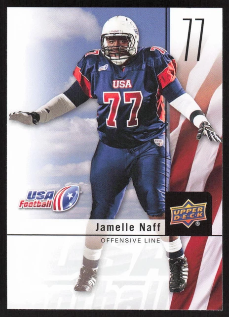 CARTE DE FOOTBALL Jamelle Naff #38 2011 Upper Deck USA Football USA EUR ...