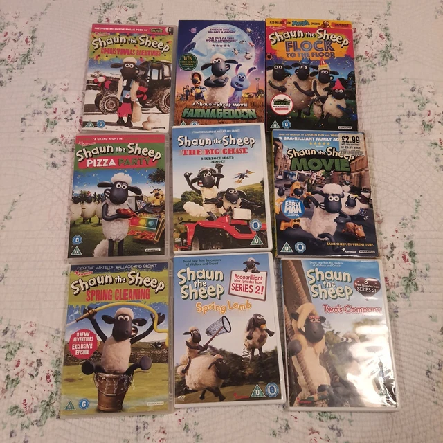 SHAUN THE SHEEP DVD Bundle 10 DVDs, Various Titles plus the movie ...