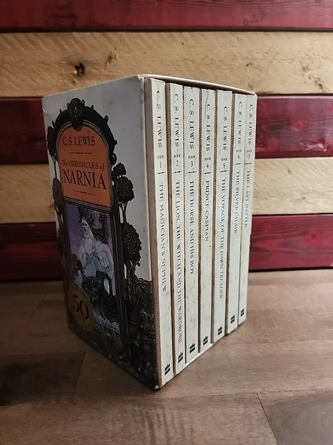VINTAGE C.S. LEWIS The Chronicles Of Narnia Set 7 Books Box Set $20.00 ...