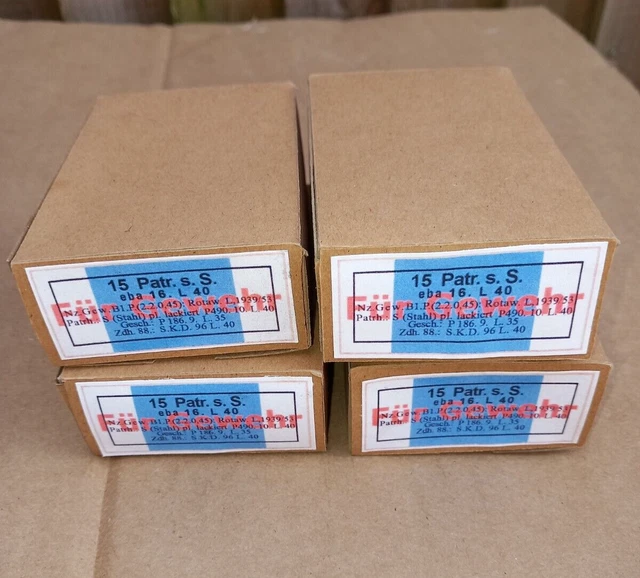 WW2 GERMAN MAUSER Kar 98K Empty Ammo Box - WWII Military Army ...