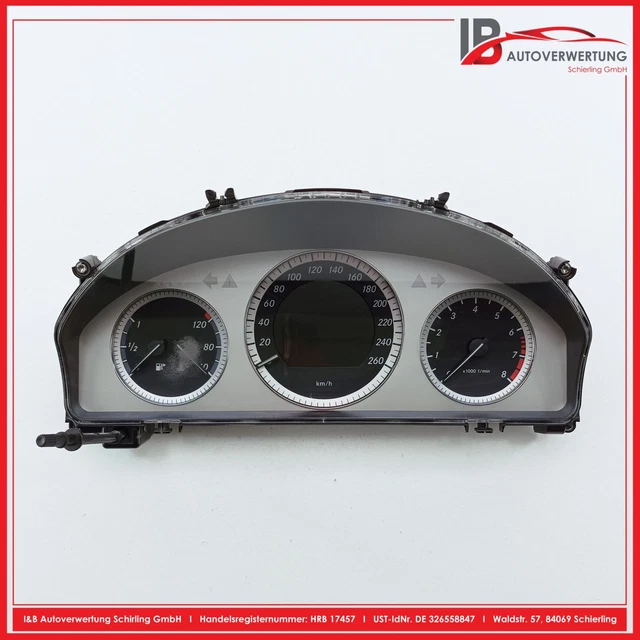MERCEDES C-CLASS W204 C200 Compressor Speedometer Combo Instrument ...