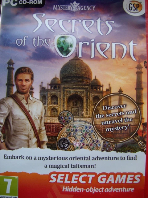 MYSTERY AGENCY---SECRETS OF The Orient---Hidden Object Game---Pc Cd EUR ...