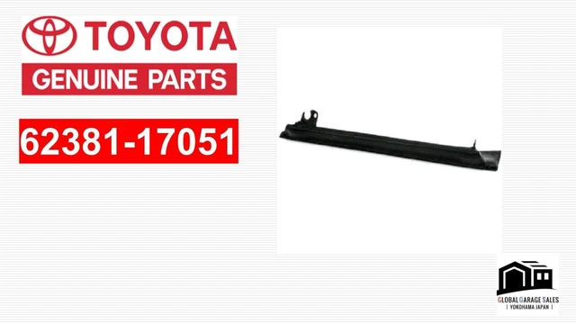 TOYOTA MR-2 SW20 RAIL LATÉRAL DE TOIT D'ORIGINE BANDE MÉTÉO RH 62381 ...
