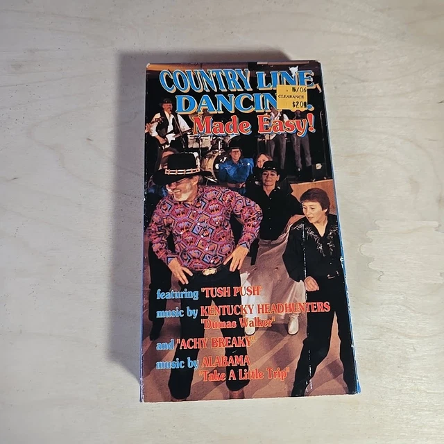 COUNTRY LINE DANCIN' Made Easy VHS 1990s Dance Instruction Tush Push ...