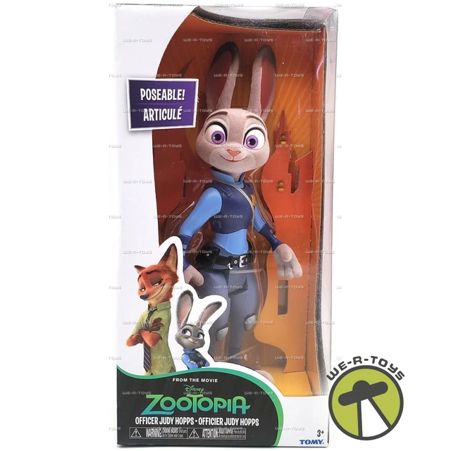DISNEY ZOOTOPIA OFFICER Judy Hopps Poseable Action Figure 2016 TOMY ...