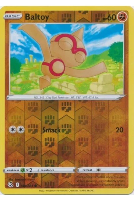 REVERSE HOLO BALTOY 144/264 Common Fusion Strike Pokémon TCG EUR 0,93 ...
