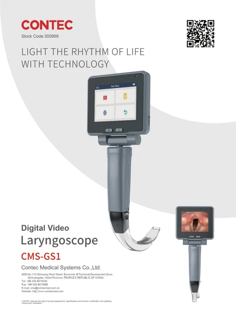 DIGITAL LCD VIDEO laryngoscope VLs Intubation Medical laryngoscopy ...
