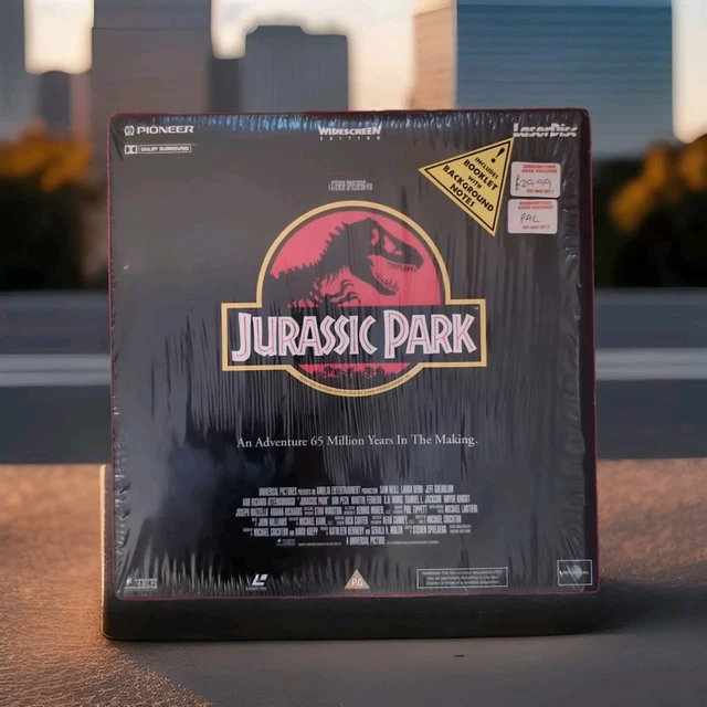 JURASSIC PARK LASERDISC Widescreen Edition Universal Studios 1994 PAL ...