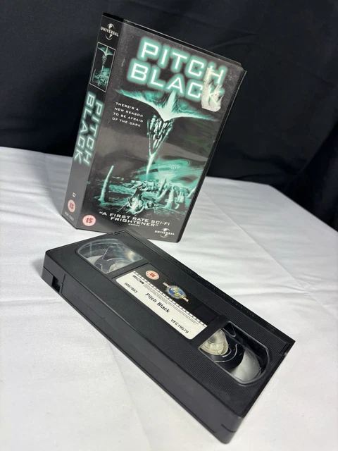 PITCH BLACK VHS Video Tape PAL Tape Retro Cassette Vintage Horror Film ...