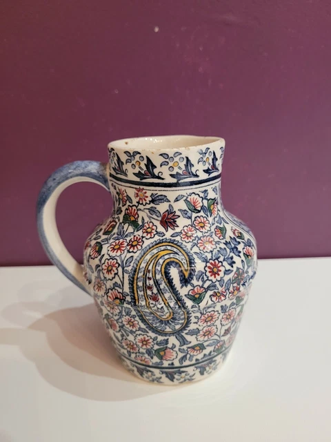 PICHET EN FAIENCE de Gien Décor Cachemire 1938 EUR 39,00 - PicClick FR
