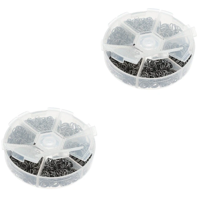 2 BOXES IRON Split Ring Locking Jump Rings for Pendant Small £13.99 ...