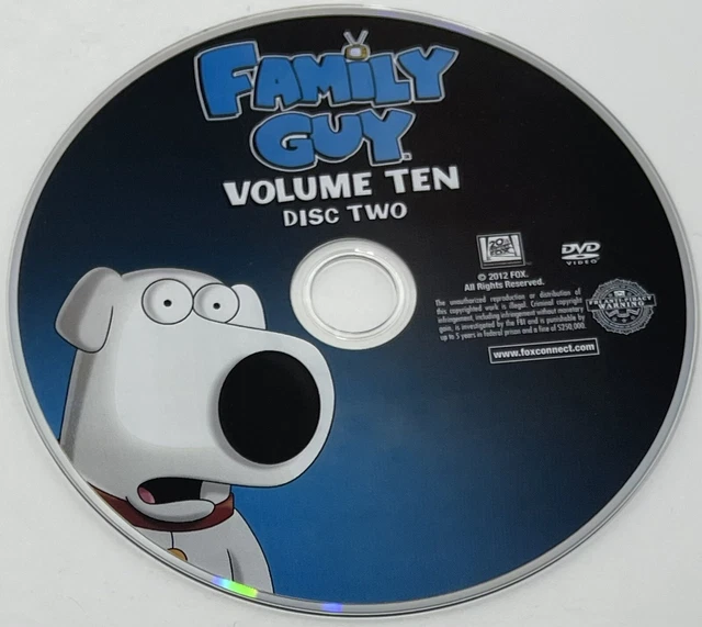 FAMILY GUY VOLUME Ten (DVD, 1999 Animated TV Series, Season 11, OOP ...