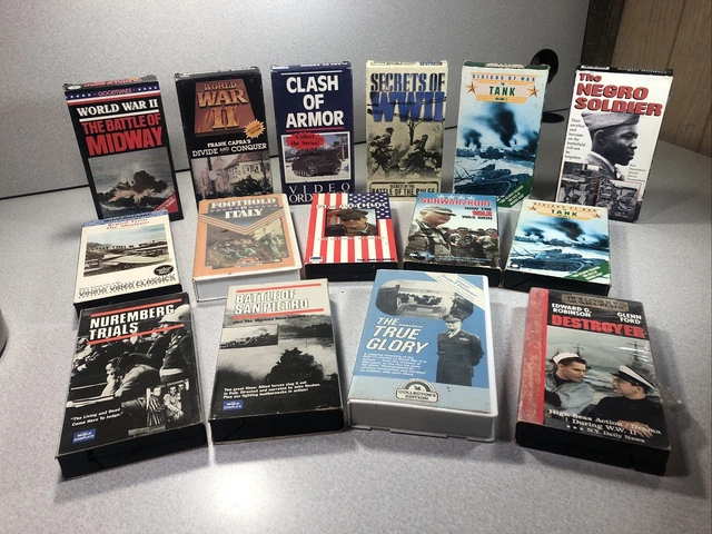 COLLECTION OF 16 War VHS Cassettes WWII, Tanks, 1980s 1990s £22.75 ...