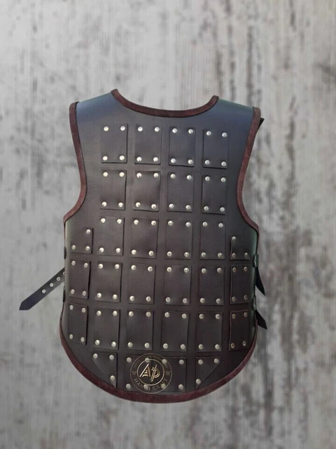 MEDIEVAL BROWN LEATHER Mercenarie Brigandine Armor, Viking SCA ...
