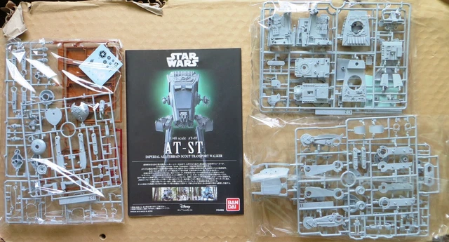 BANDAI AT-ST IMPERIAL Scout Walker 1/48 scale Plastic Model Kit Star ...