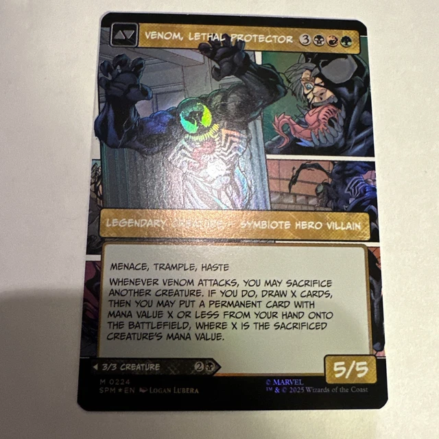 MTG SPM EDDIE Brock // Venom, Lethal Protector 224 Foil £7.20 - PicClick UK
