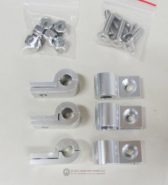 HARD BRAKE FUEL Line Mount Brackets Clamps 1/4" 6-Pack ALUMINUM EUR 20 ...