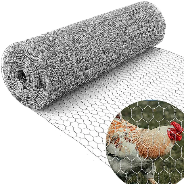 25M GALVANISED WELDED Wire Mesh Panels Chicken Run Rabbit Hutch Pet ...