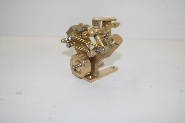 TWIN CYLINDER MARINE Steam Engine Model(M2B) 90-degree angle V-shaped £ ...